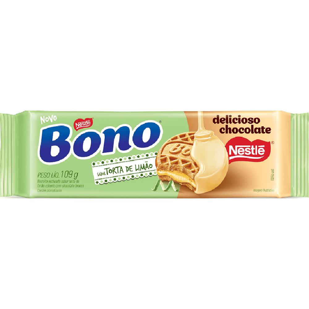BISCOITO BONO RECHEADO TORTA DE LIMAO COBERTO COM CHOCOLATE BRANCO 109G ...