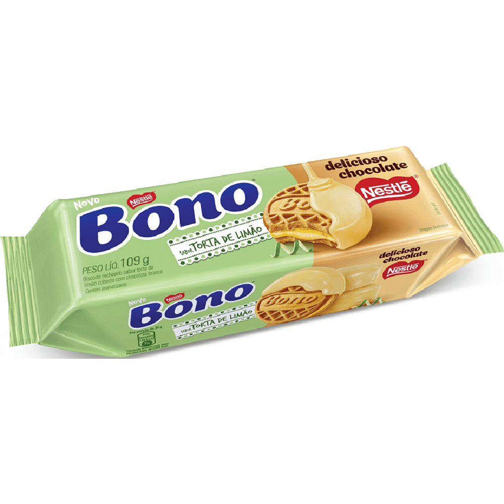 BISCOITO BONO RECHEADO TORTA DE LIMAO COBERTO COM CHOCOLATE BRANCO 109G ...