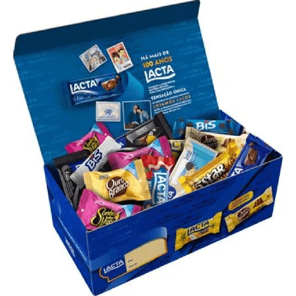CAIXA DE BOMBONS SORTIDOS 250G LACTA - docesvaz