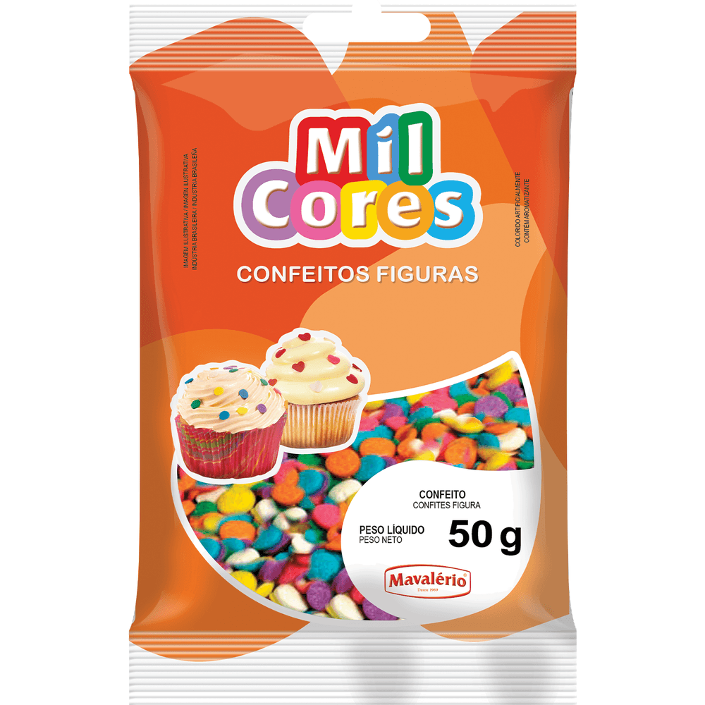 CONFEITO FIGURA CONFETE 50G MAVALERIO - docesvaz
