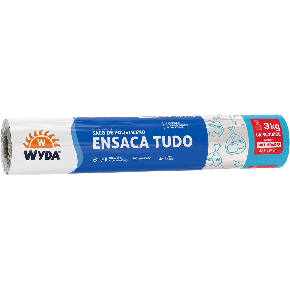 ENSACA TUDO 3kg COM 100 WYDA - docesvaz