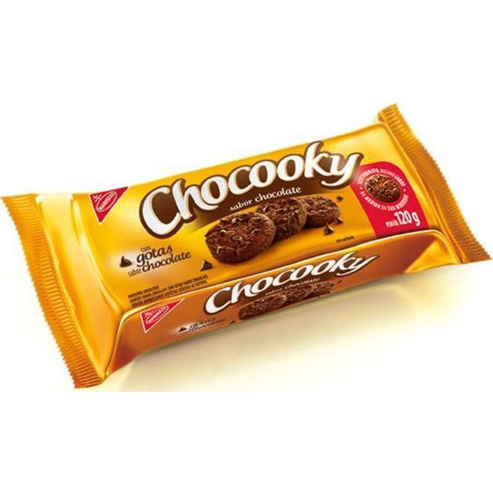 BISCOITO CHOCOOKY CHOCOLATE 120G - docesvaz