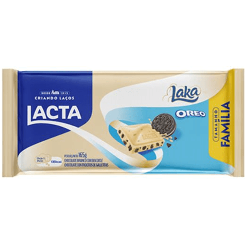 CHOCOLATE LAKA OREO LACTA DISPLAY COM 12 UNIDADES DE 165G CADA - docesvaz