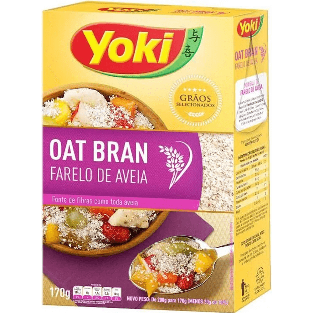 OAT BRAN FARELO DE AVEIA 170G YOKI - docesvaz